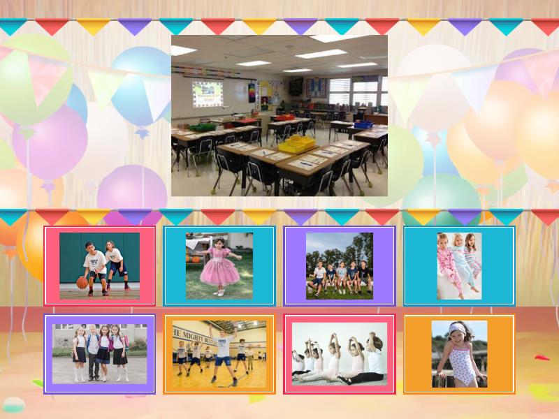 EX1 - What do we wear? - Find the match