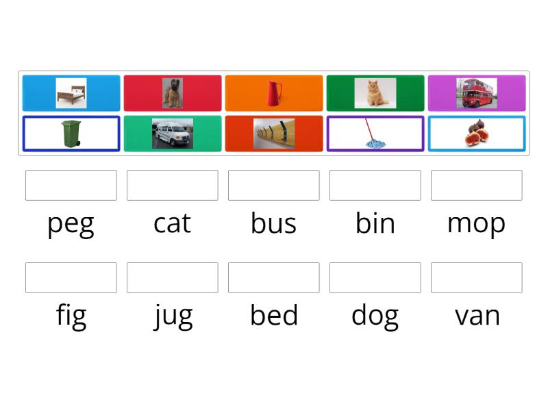 short vowel sounds - Match up