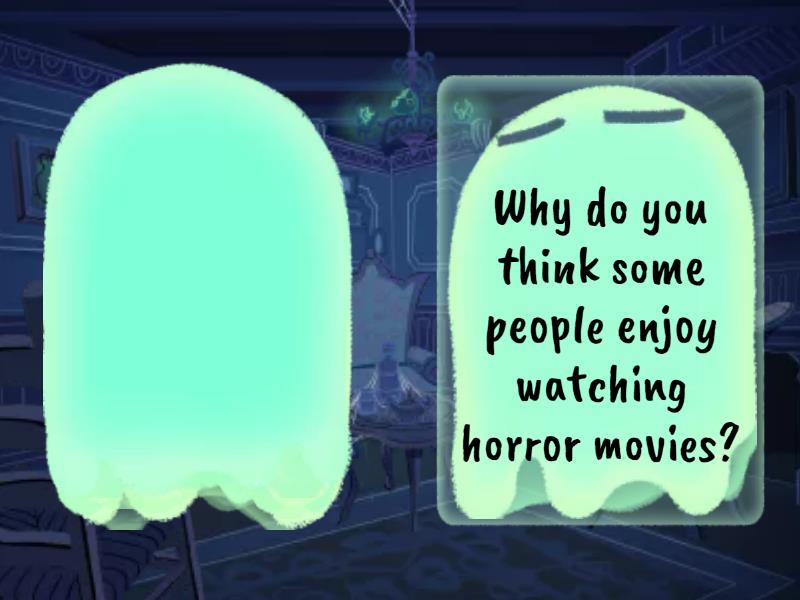 Horror films speaking - Speaking cards