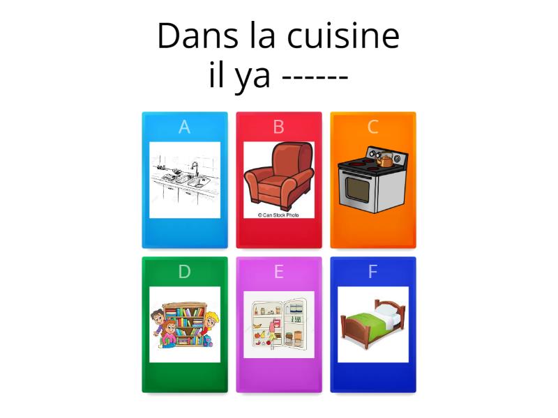 les pièces et les meubles de la maison - Quiz