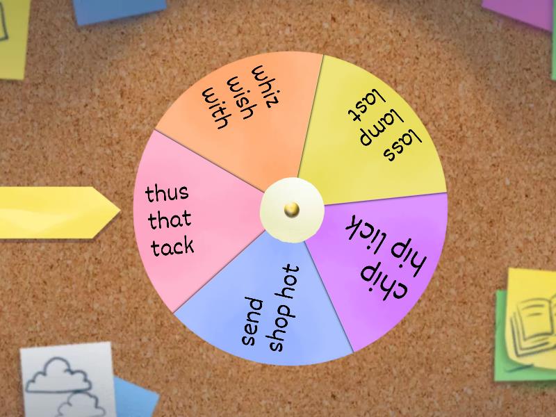 Phonics for Reading Level 1 Lesson 25 Review Words - Spin the wheel