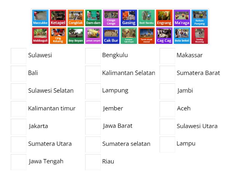 Permainan Tradisional dan asalnya - Match up