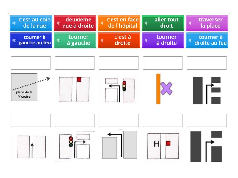 les directions - Match up