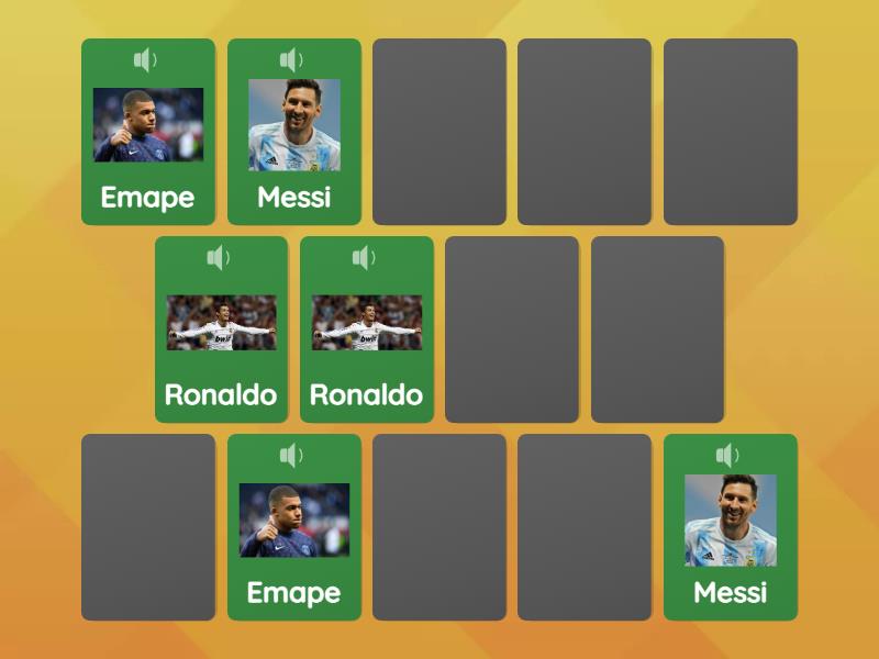 Football Players - Matching pairs