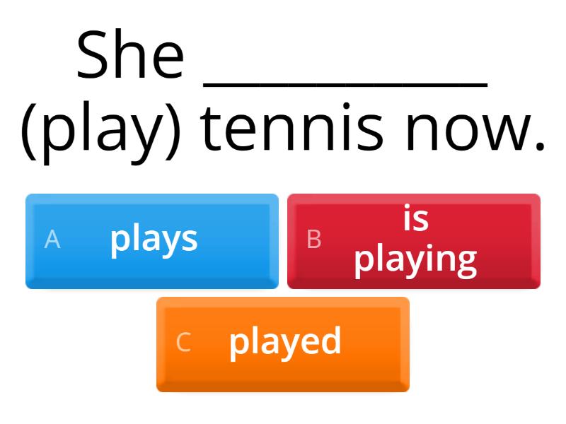 Present Simple/Present Continuous/Past Simple - Quiz