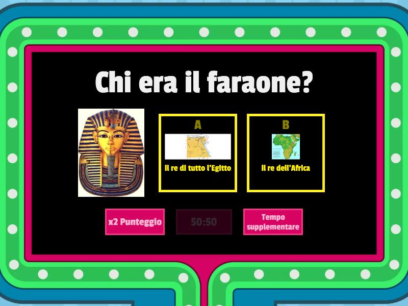 Gli egizi : il faraone e le stagioni - Gameshow quiz