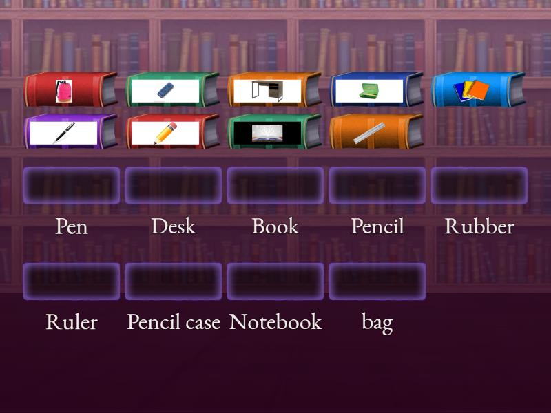 SM 1 Classroom objects - Match up