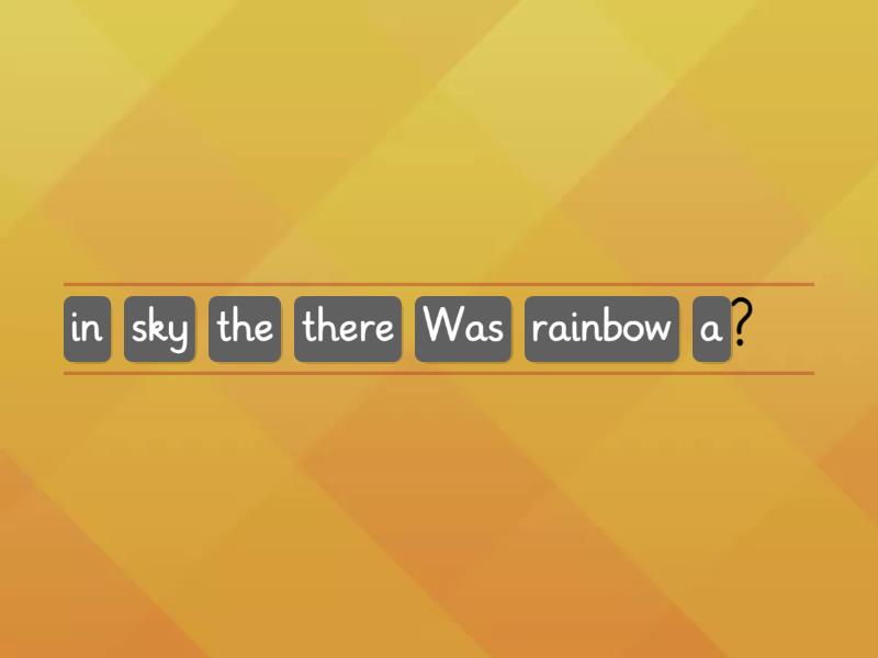 Arrange the words to correct sentence (simple past Was/ Were) - Unjumble