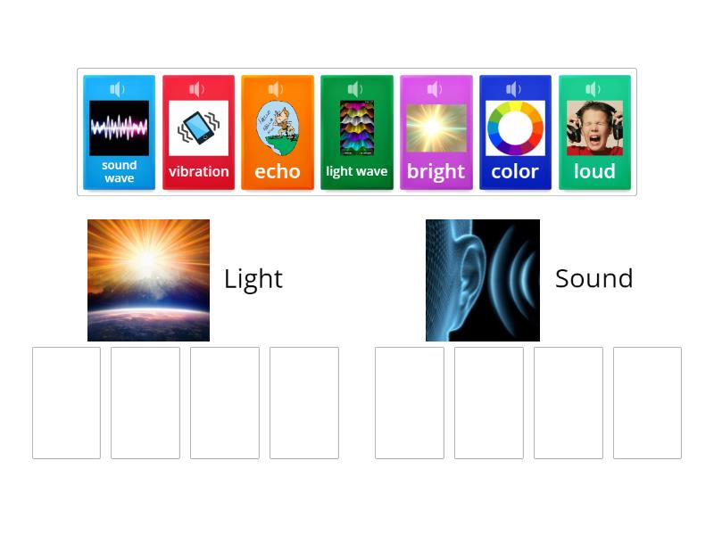 Light and Sound Words - Group sort