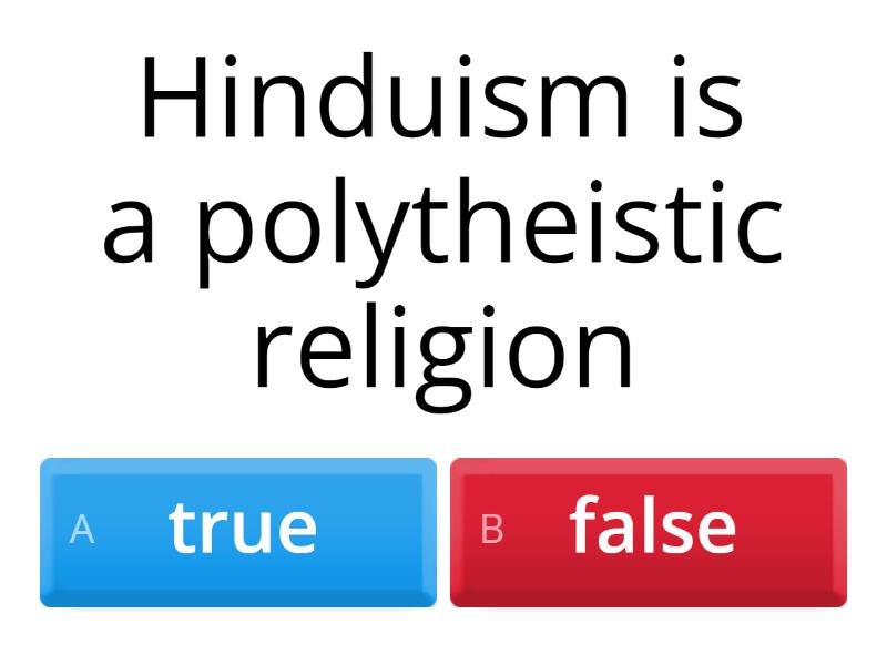 World Religions: TRUE OR FALSE - Cuestionario