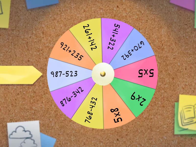 1st Grade Mental Math - Spin the wheel