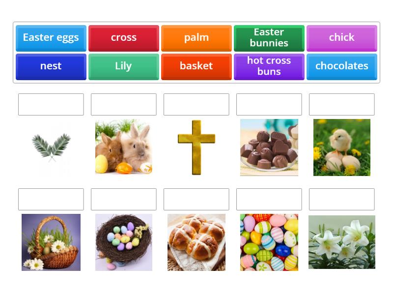 Easter vocabulary - Teacher Gum - Match up