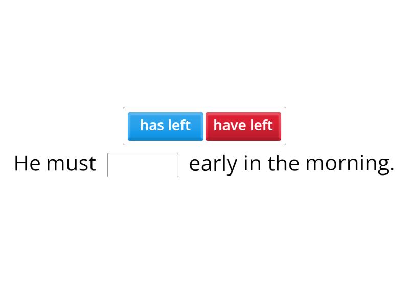 Types of infinitives - Complete the sentence