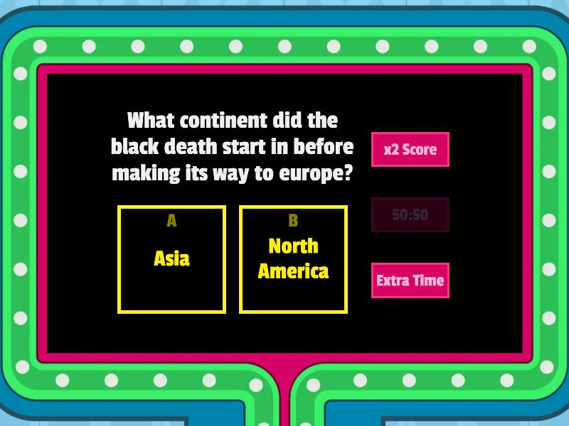 The Black Death - Gameshow quiz