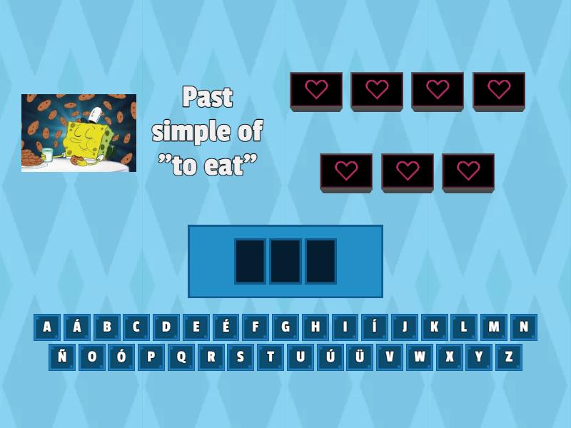 Irregular verbs activity - Hangman