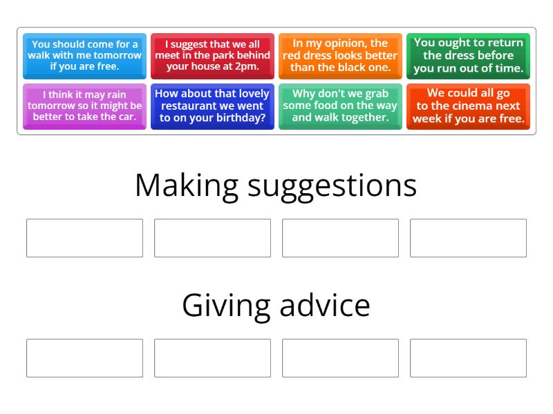 Modal Verbs 2 - Group sort