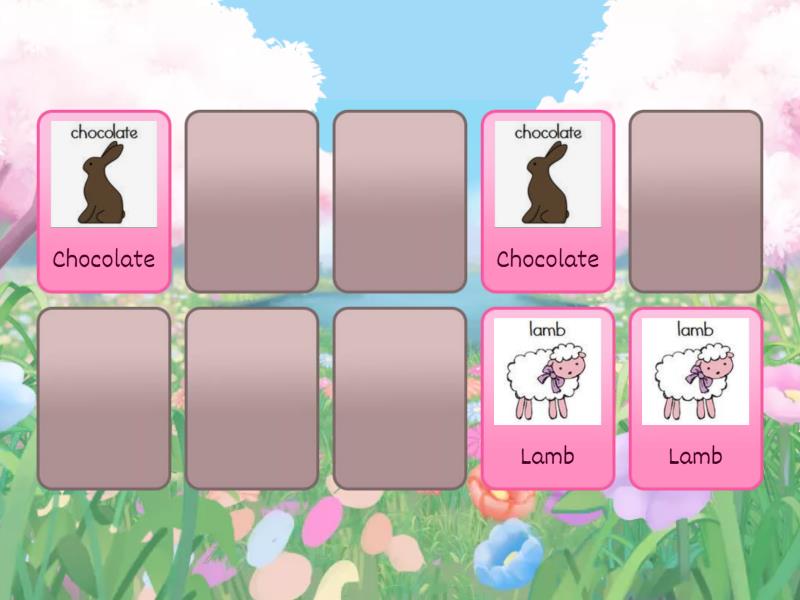 Easter vocabulary - Matching pairs