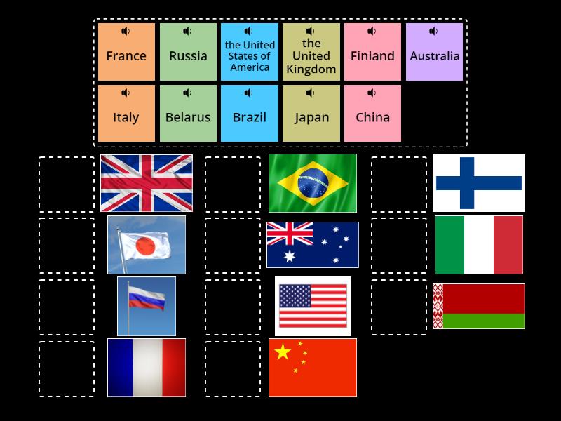 Countries and flags - Match up