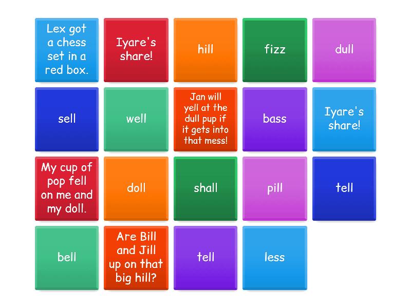 Decoding Words, Phrases and Sentences - Vire as peças