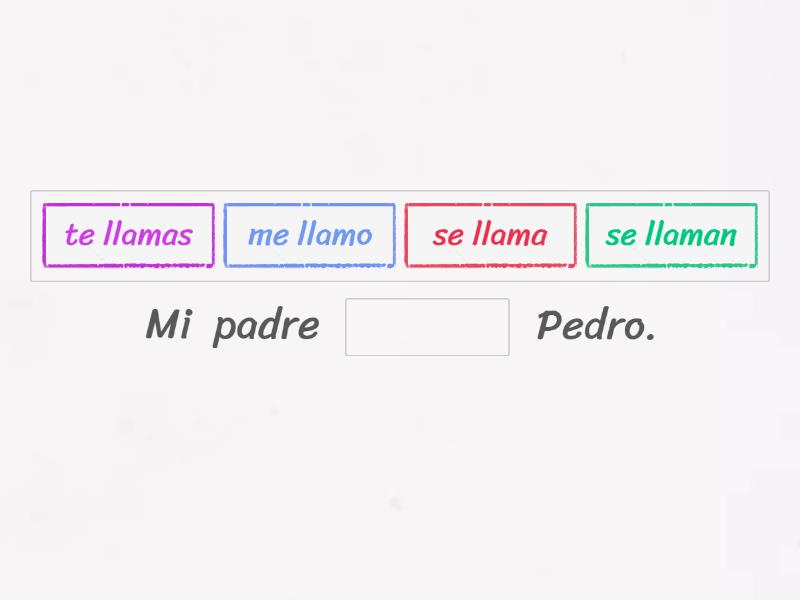 1. PRESENTE INDICATIVO LLAMARSE - Present simple - indikativ Präsent ...