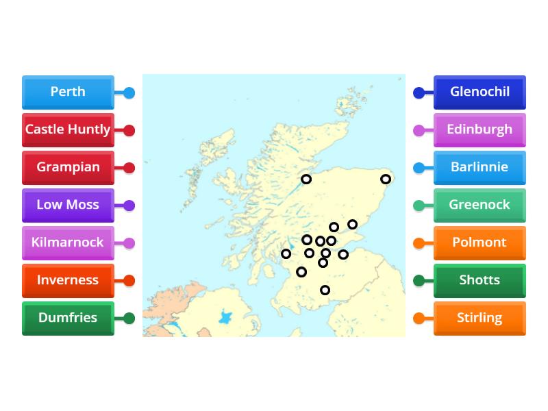 Scottish Prison Service Locations (2024) - Labelled diagram