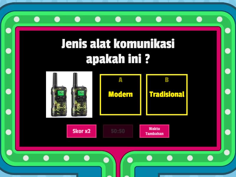 ALAT KOMUNIKASI MODERN & TRADISIONAL (PAUD) - Gameshow quiz