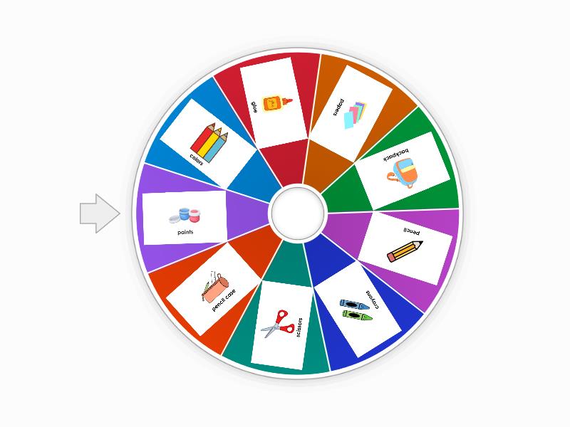 CLASSROOM OBJECTS - Spin the wheel