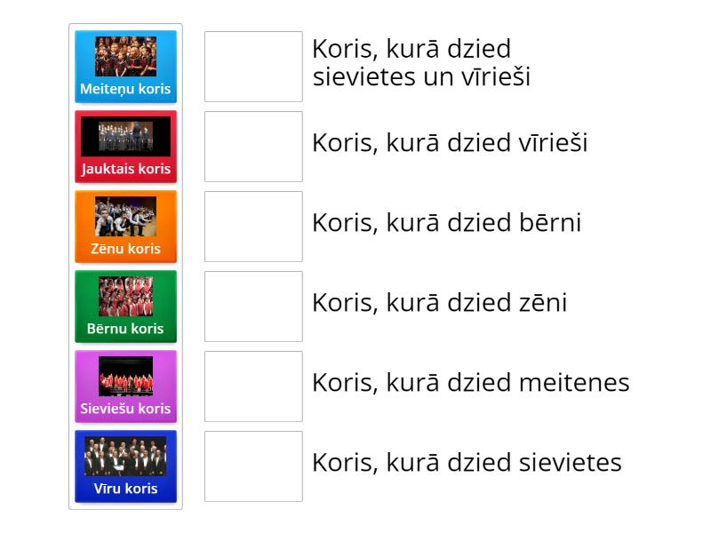 Koru veidi - Match up