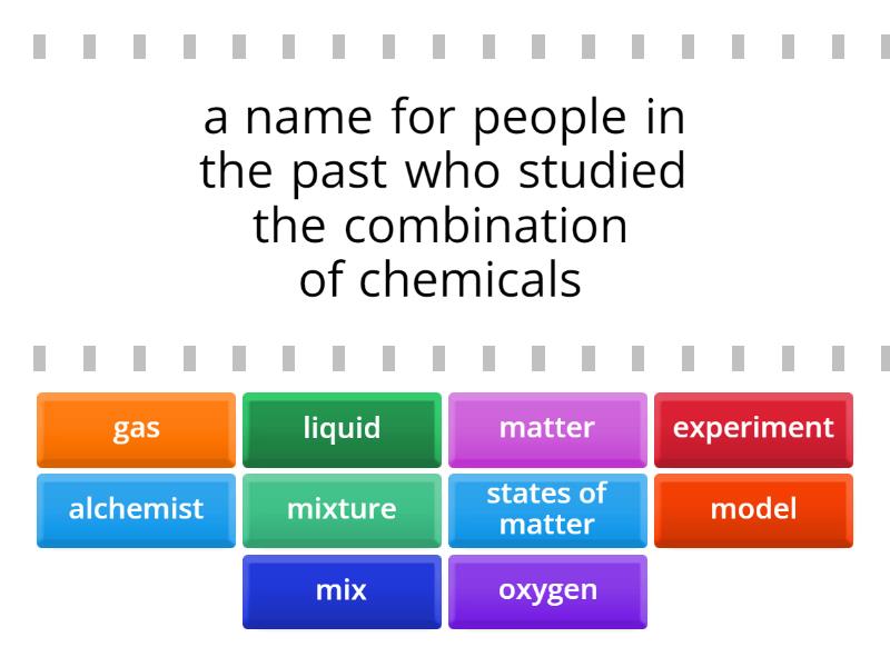 Science Unit 4 Lesson 1 Vocabulary - Find the match