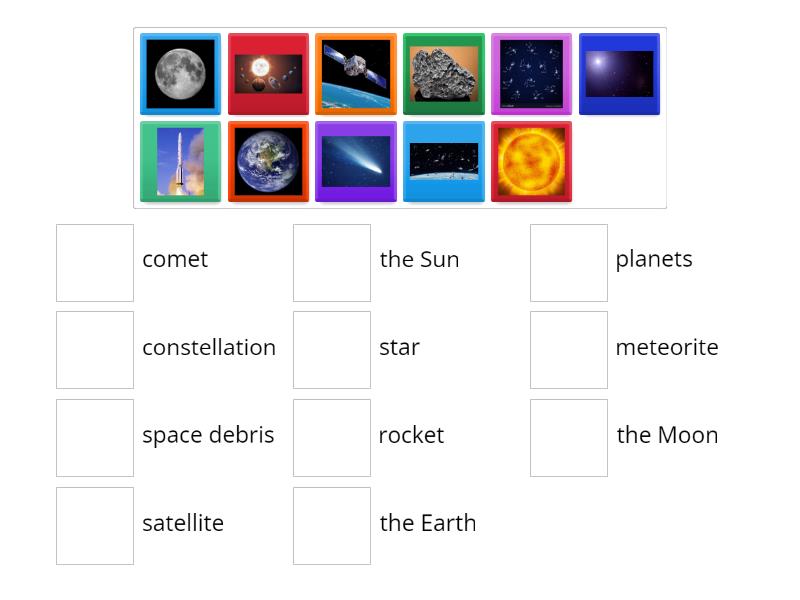Space vocab - Match up