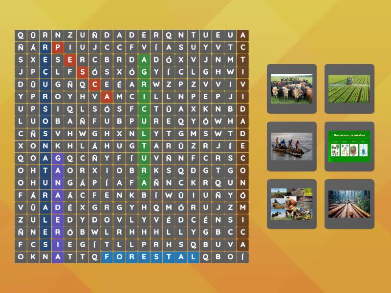 key: ¿De dónde proviene lo que como? - Sopa de letras