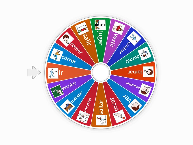 Verbos Spin The Wheel