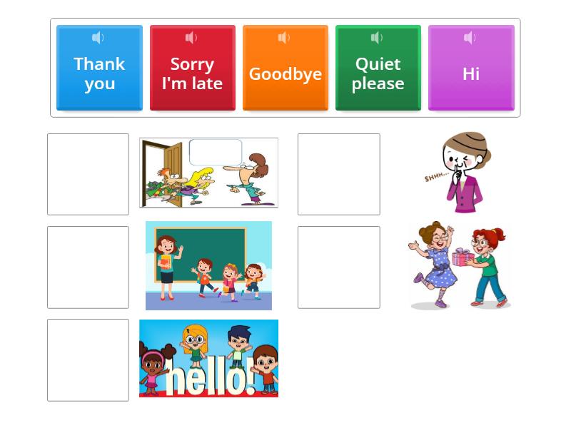 Classroom Language - Match up