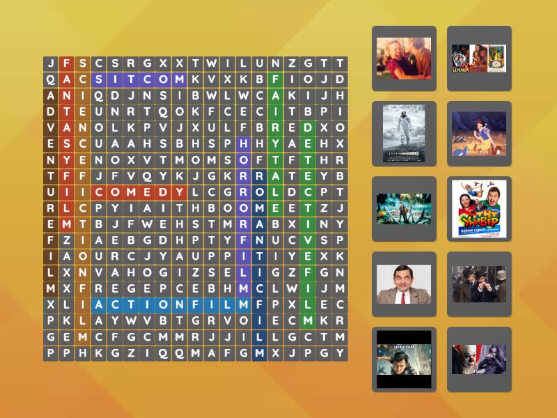 Films (5кл)_ - Wordsearch