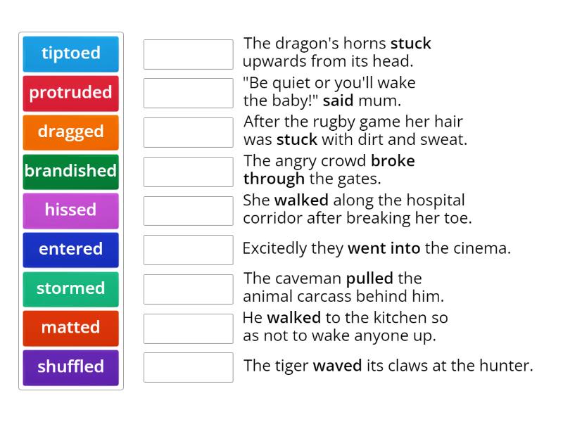 Tibicena - Powerful Verb Matching - Match up