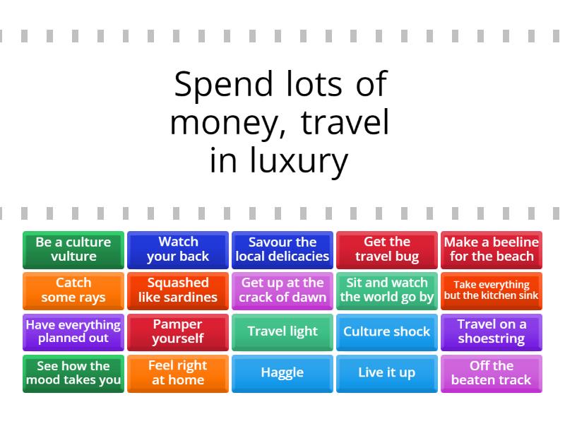 C2 Travel expressions - Find the match