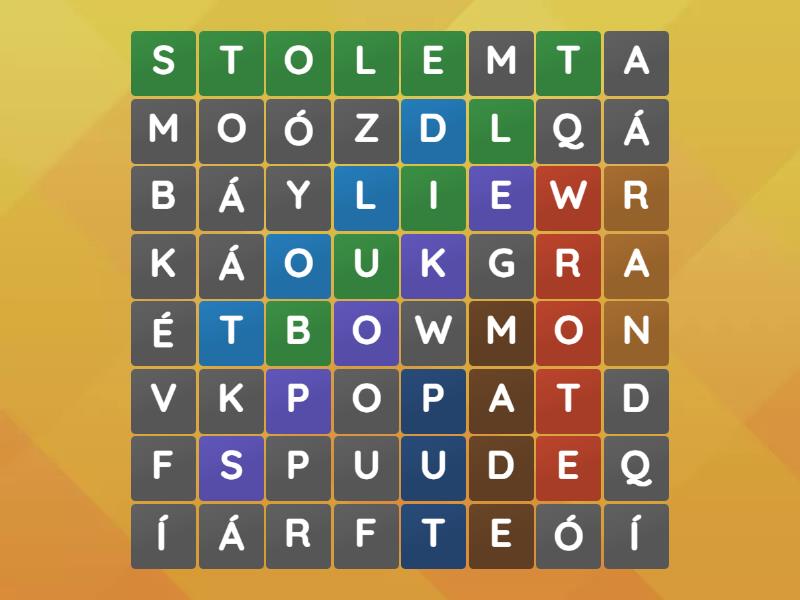 past simple word search - Wordsearch