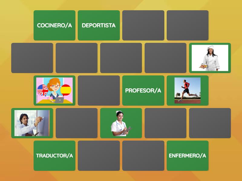 memory de las profesiones - Matching pairs