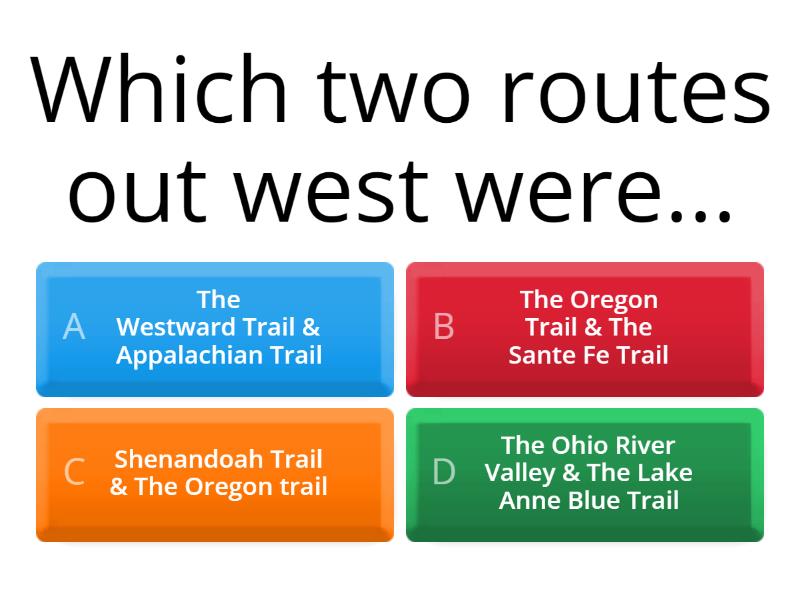 Westward Expansion EVERYTHING - Quiz