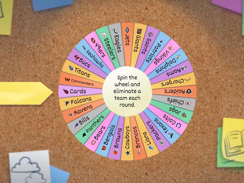 NFL Team Wheel - Random wheel