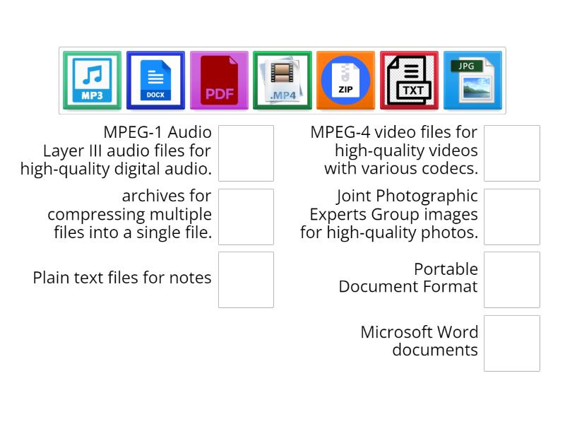 File name extensions - Match up