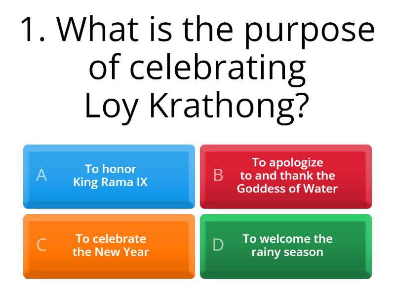 Loy krathong - Quiz