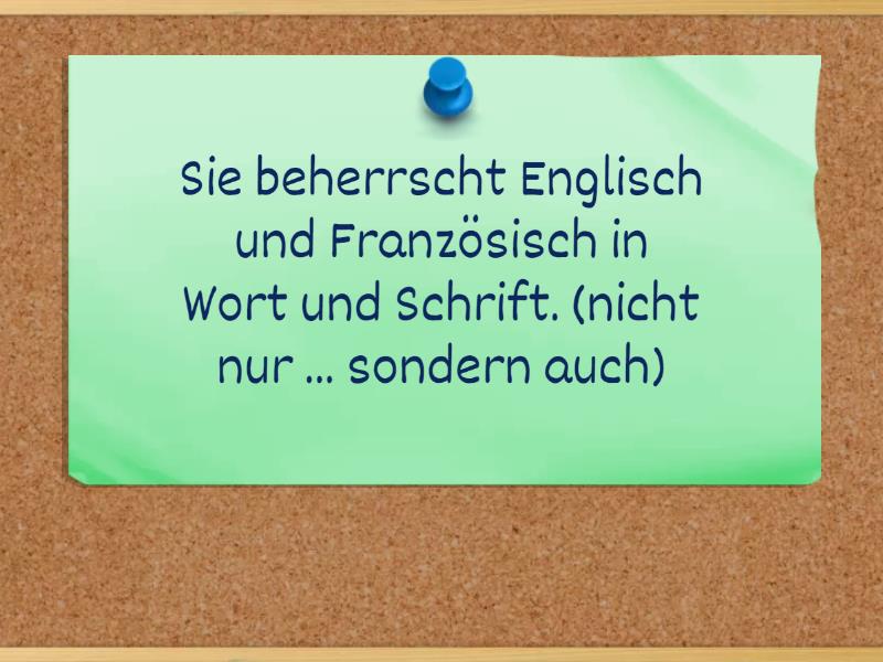 Sowohl ... als auch / nicht nur..., sondern auch - Flash cards