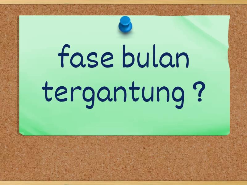 fase bulan - Flash cards
