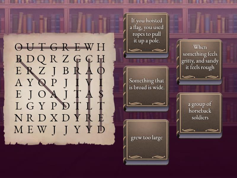 The Flag Maker Vocabulary - Wordsearch