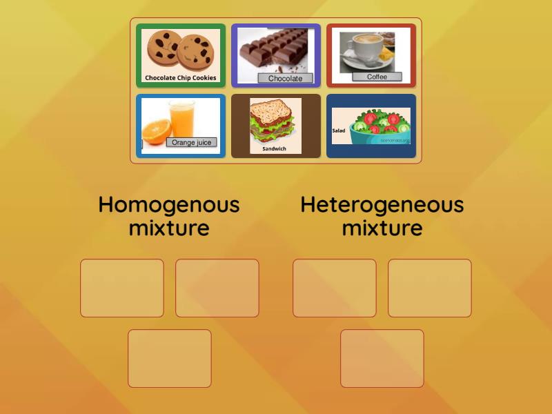 9A - Starter Mixtures - Group sort