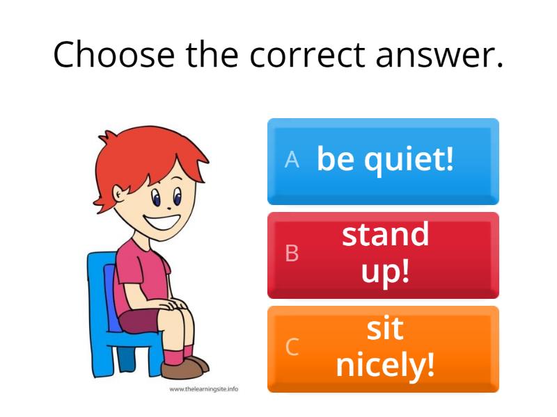 Classroom rules - Quiz