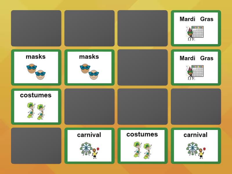 Mardi Gras - Matching pairs