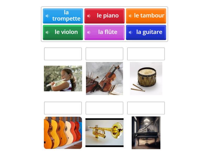 Les instruments - Match up