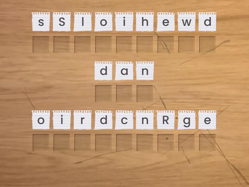 arrange me! - Anagram